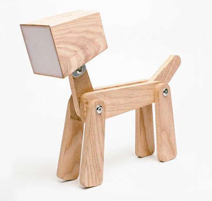 Personalized Wooden Dog Lamp – Koolstuff